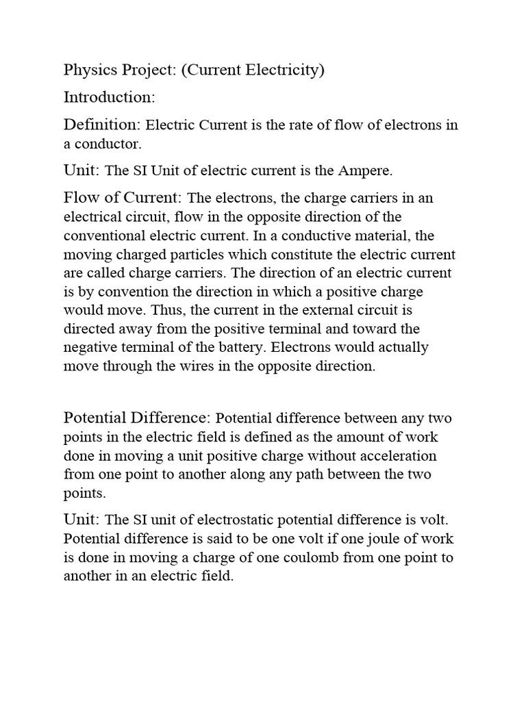 Physics Project | PDF | Home & Garden | Science & Mathematics