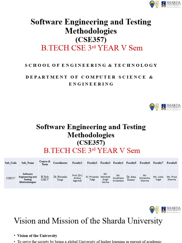 Cse357 Cse-V | PDF | Software Testing | Computer Engineering