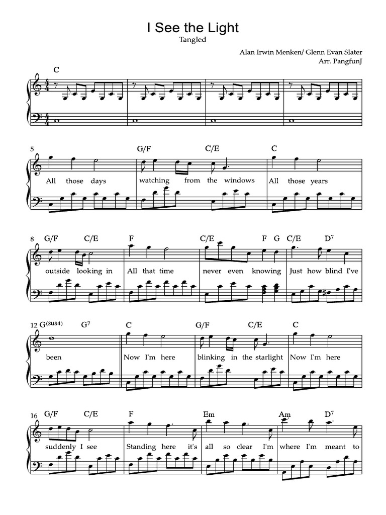 I See The Light | PDF