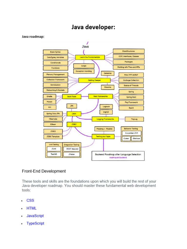 Java Developer | PDF | Java (Programming Language) | Databases