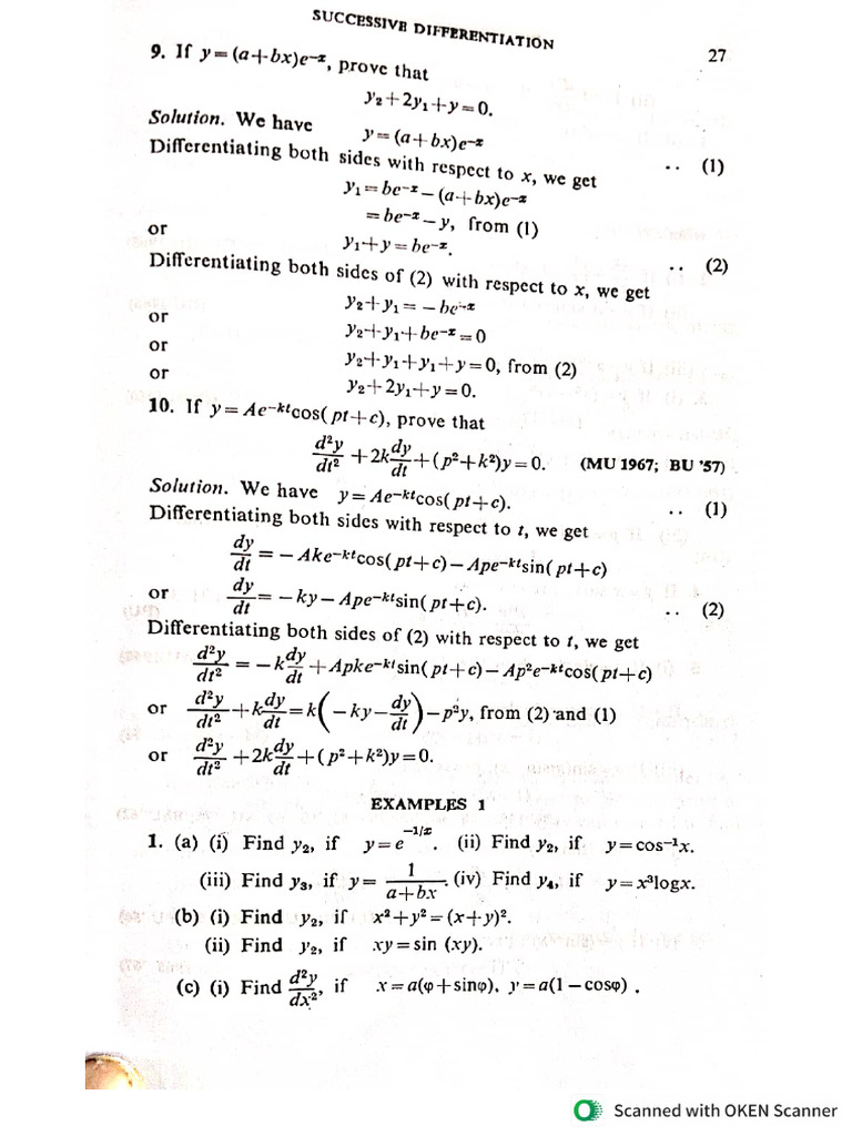 Successive Differentiation | PDF Successive Differentiation | PDF