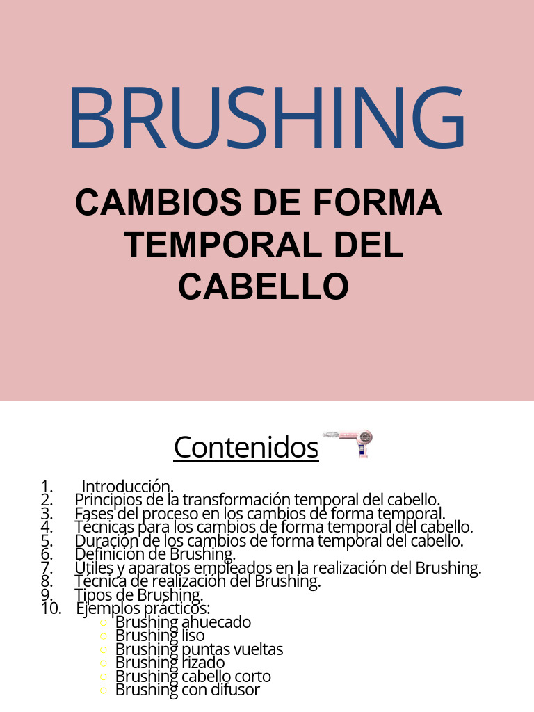 brushing ppt | PDF | Pelo | Peluquero