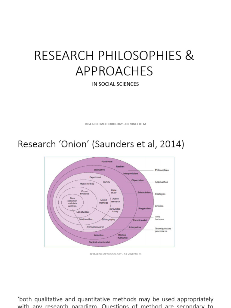 Research Philosophies & Approaches | PDF | Axiology | Methodology