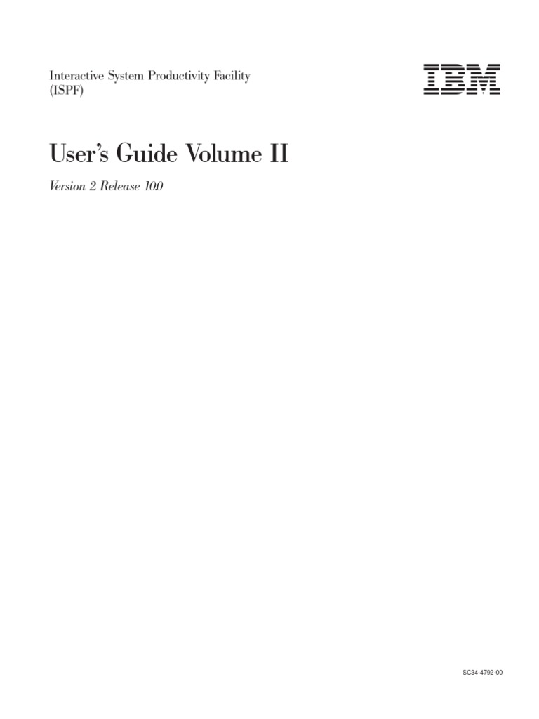 Ispf User Guide Vol2 | PDF | Areas Of Computer Science | System Software