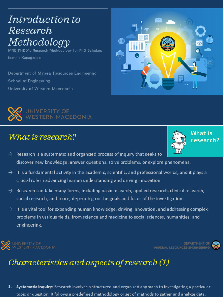 01 Introduction To Research Methodology | PDF