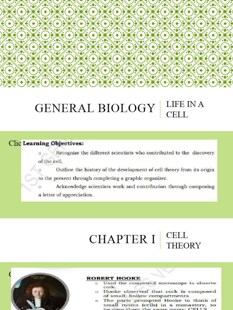 General Biology Lesson 1 | PDF