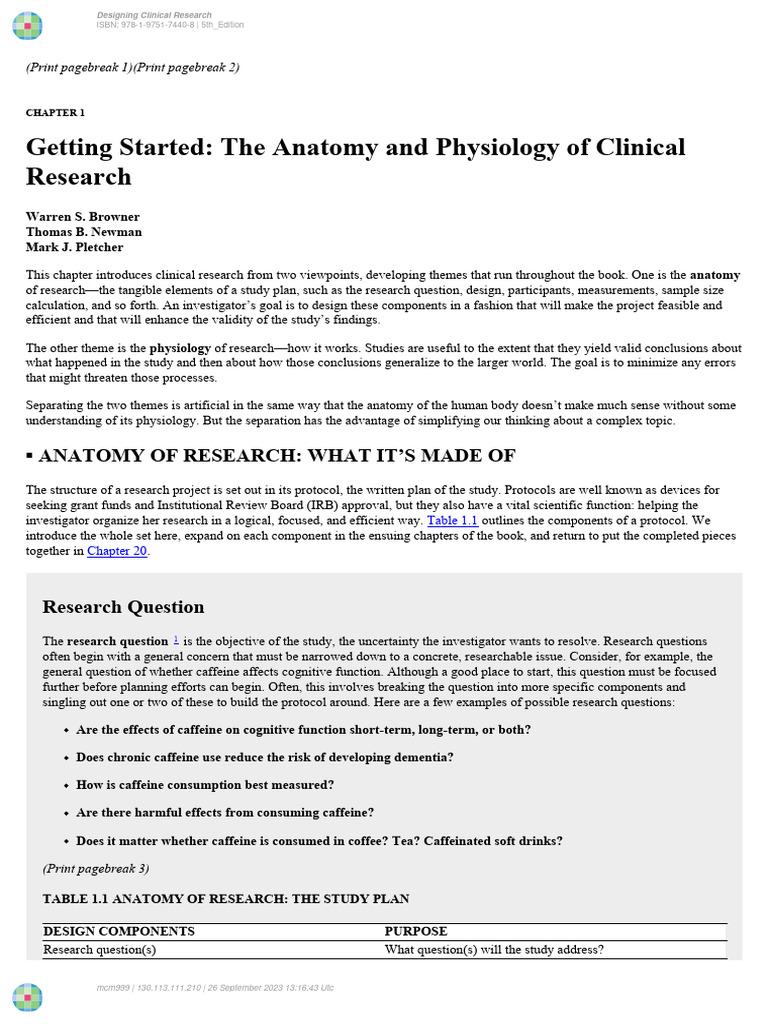 Chapter 1 - Getting Started - The Anatomy and Physiology of Clinical ...