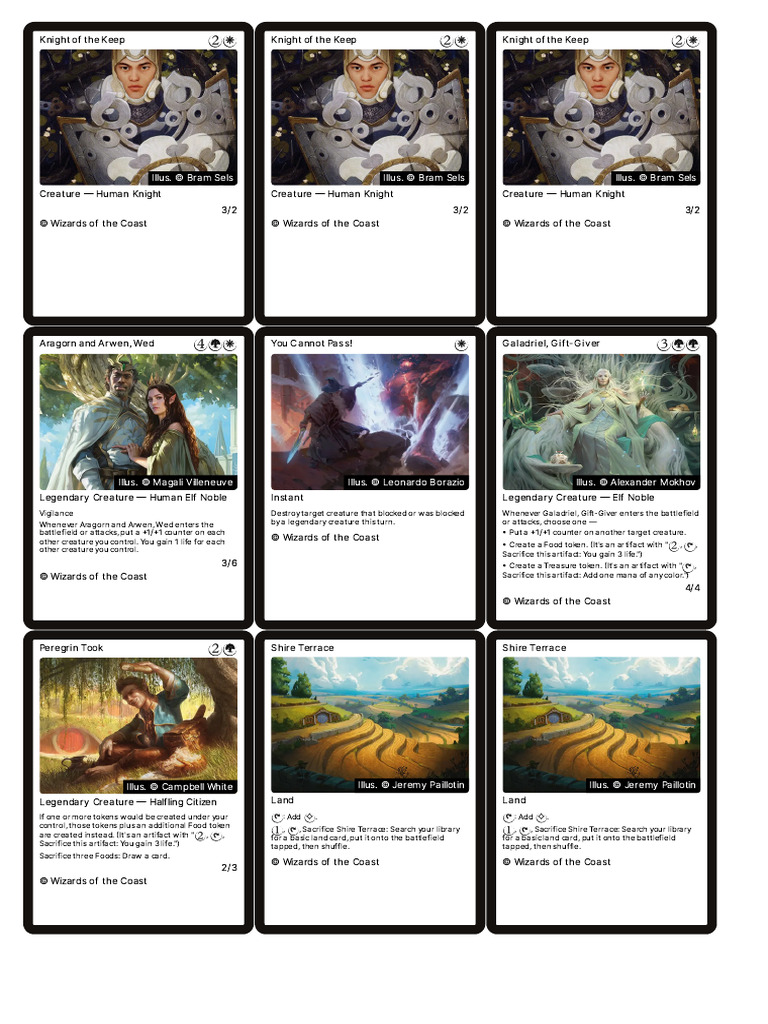 Gondor - Green-White Starter Deck | PDF | Middle Earth | J. R. R. Tolkien
