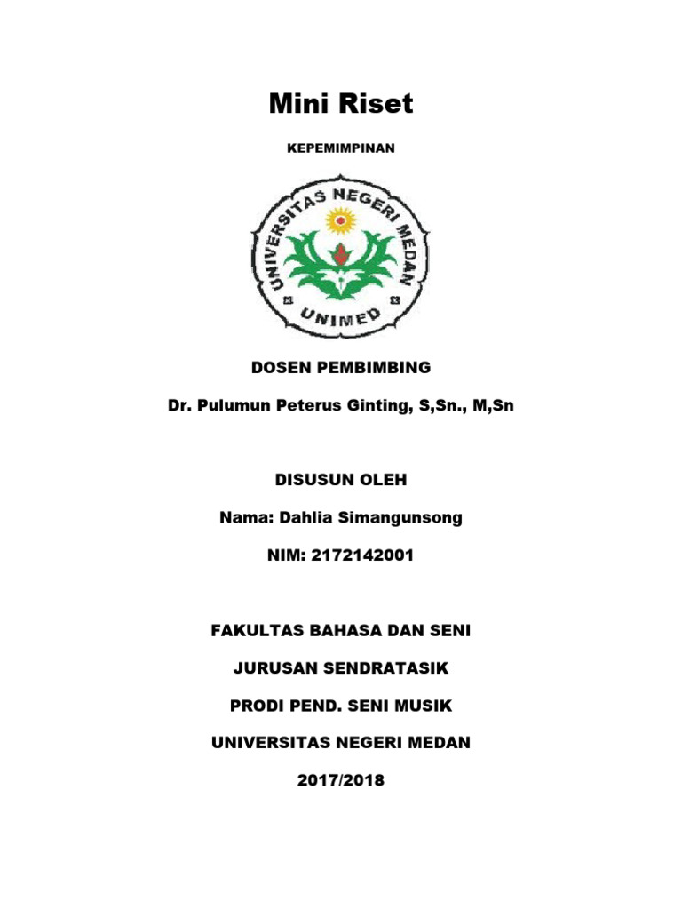 Mini Riset Kepemimpinan | PDF | Karier & Perkembangan