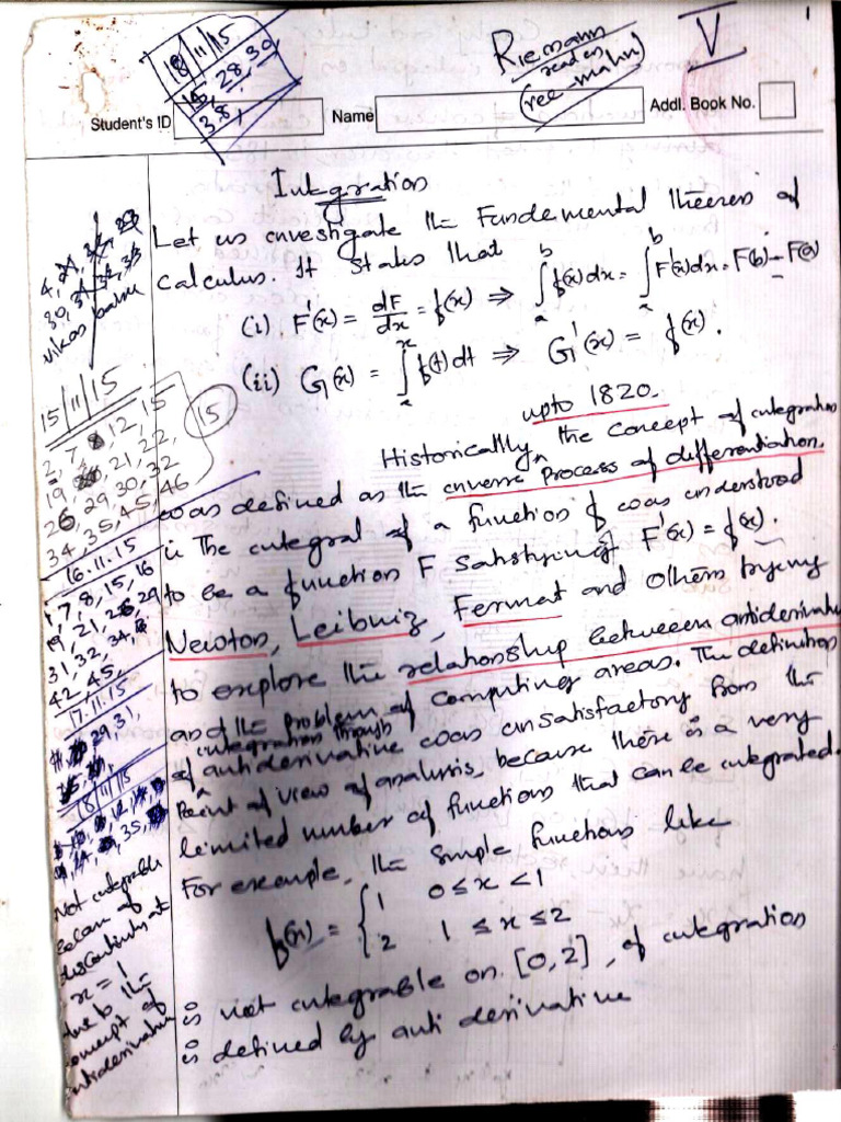 Integration Notes 1 | PDF