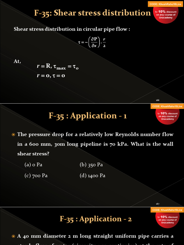 FM FAA Day 12 and Day 13 | PDF | Fluid Dynamics | Shear Stress