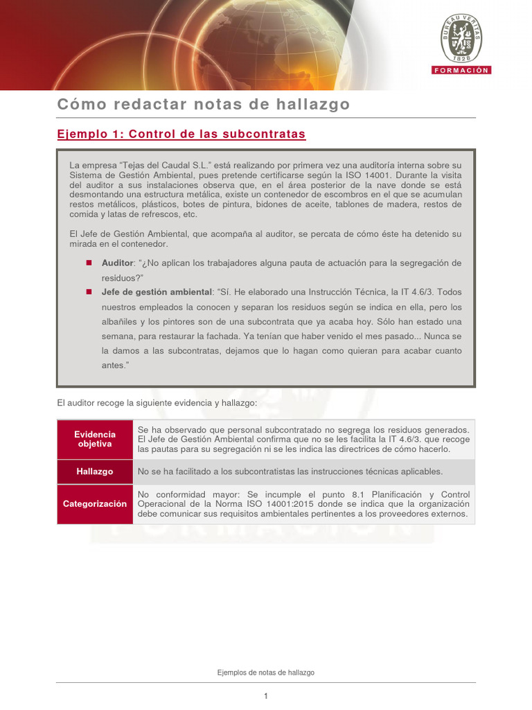 Redactar Notas Hallazgo | PDF | Auditoría | Contralor