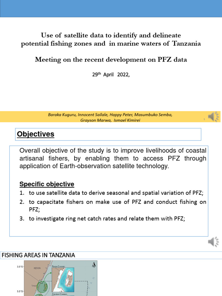 Satellite Data for Fishing Zones in Tanzania | PDF