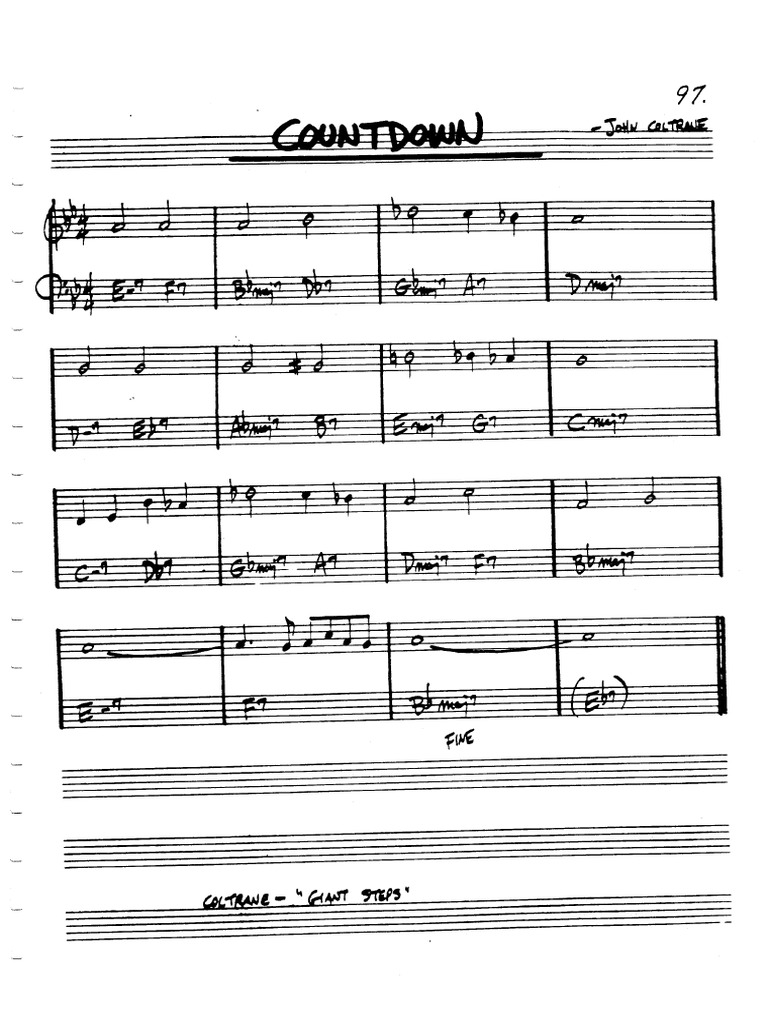 Countdown John Coltrane | PDF