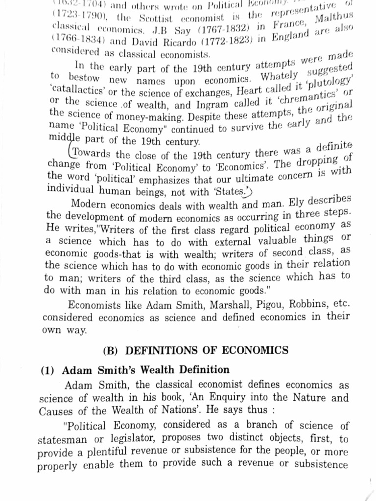 Definition of Economics | PDF | Economics | Economies