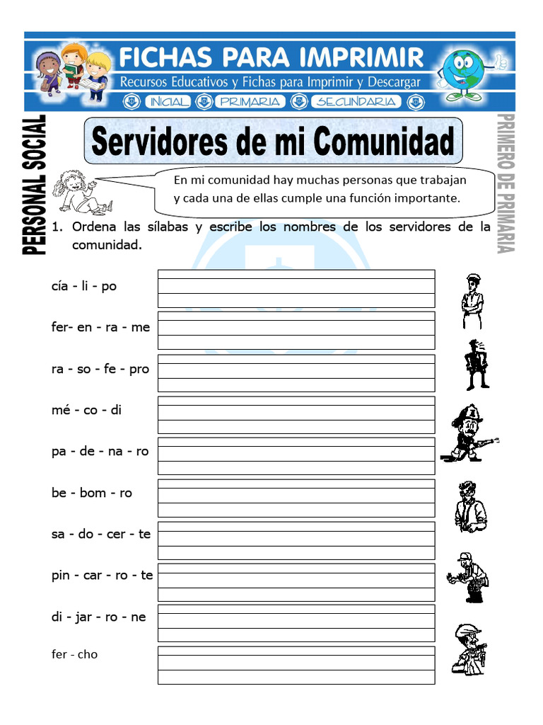 Fichas de Servidores de la Comunidad | PDF