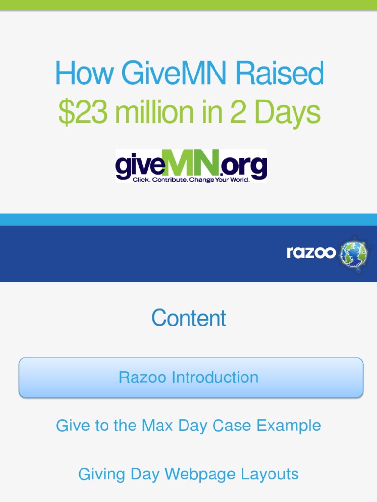 GiveMN's $23M Fundraising Success | PDF | Donation | Fundraising