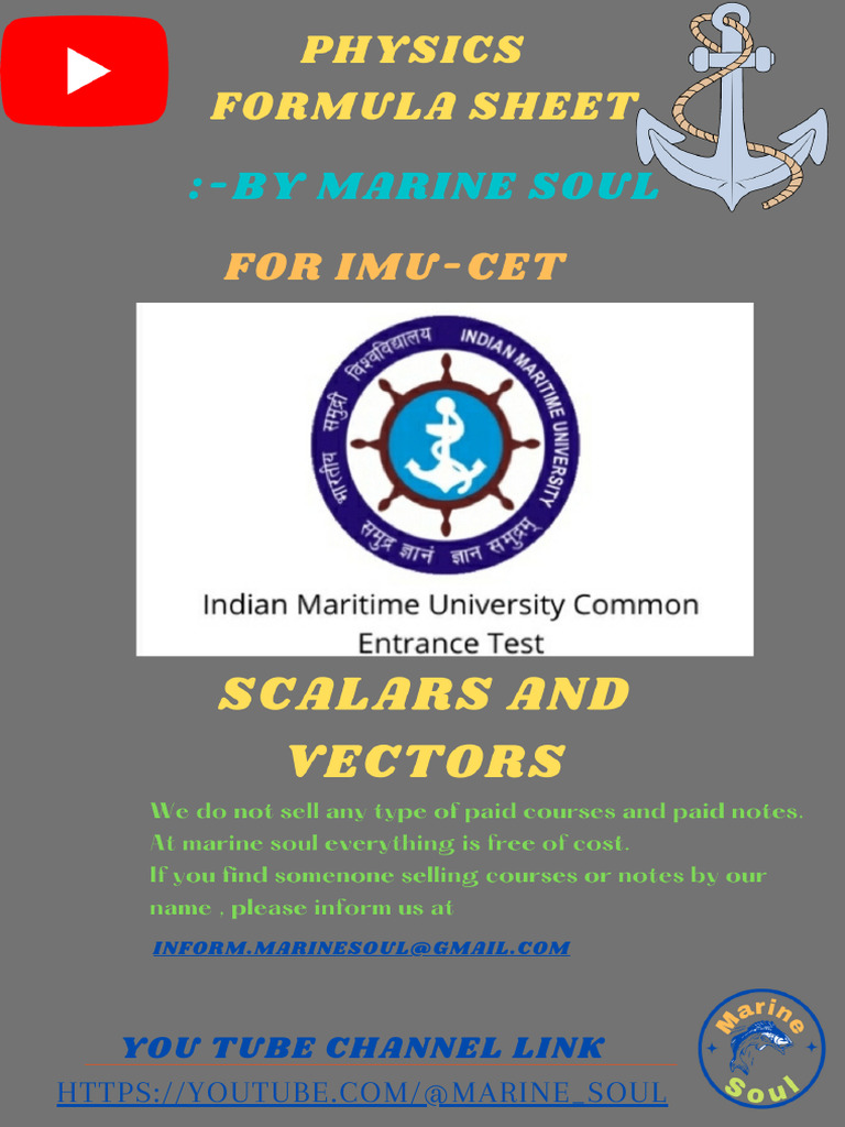 Vectors For Imu-Cet. | PDF Vectors For Imu-Cet. | PDF