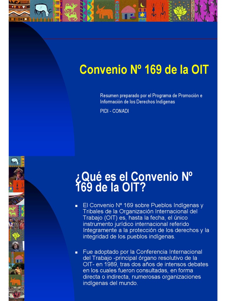 Convenio 169 de la OIT: Derechos Indígenas | PDF | Organización ...