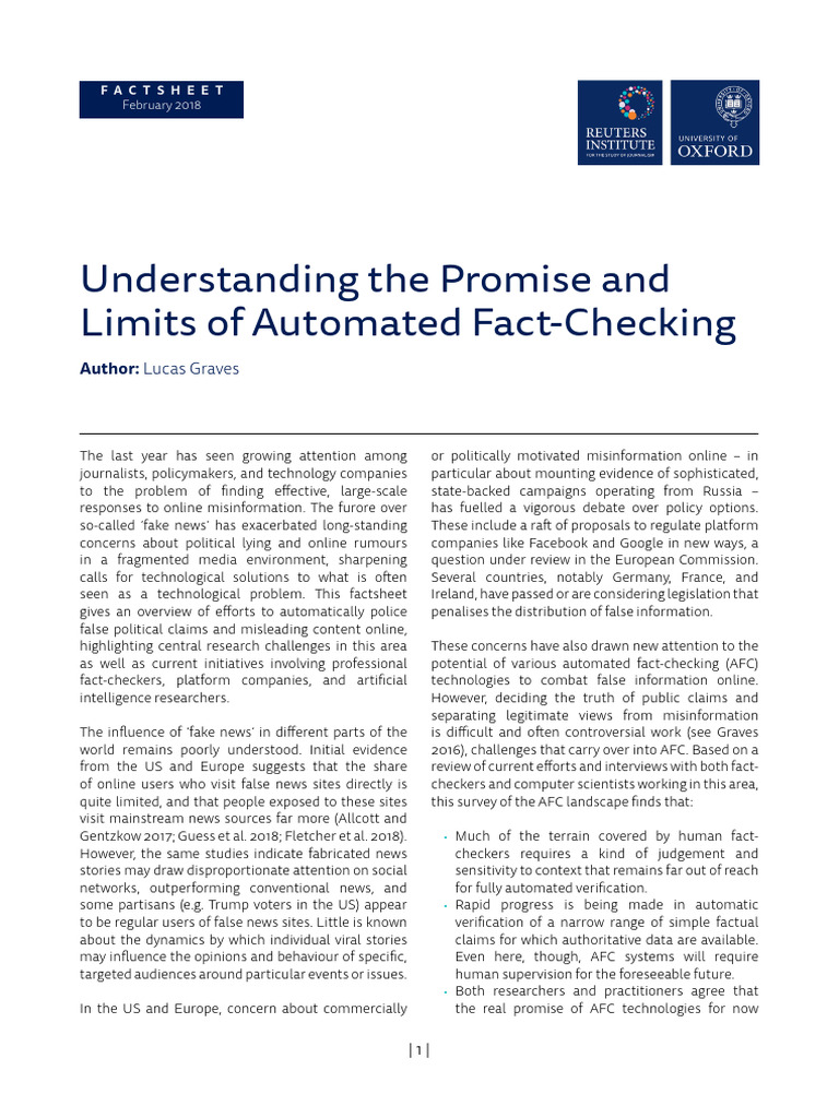 Automated Fact-Checking Insights | PDF | Human Communication