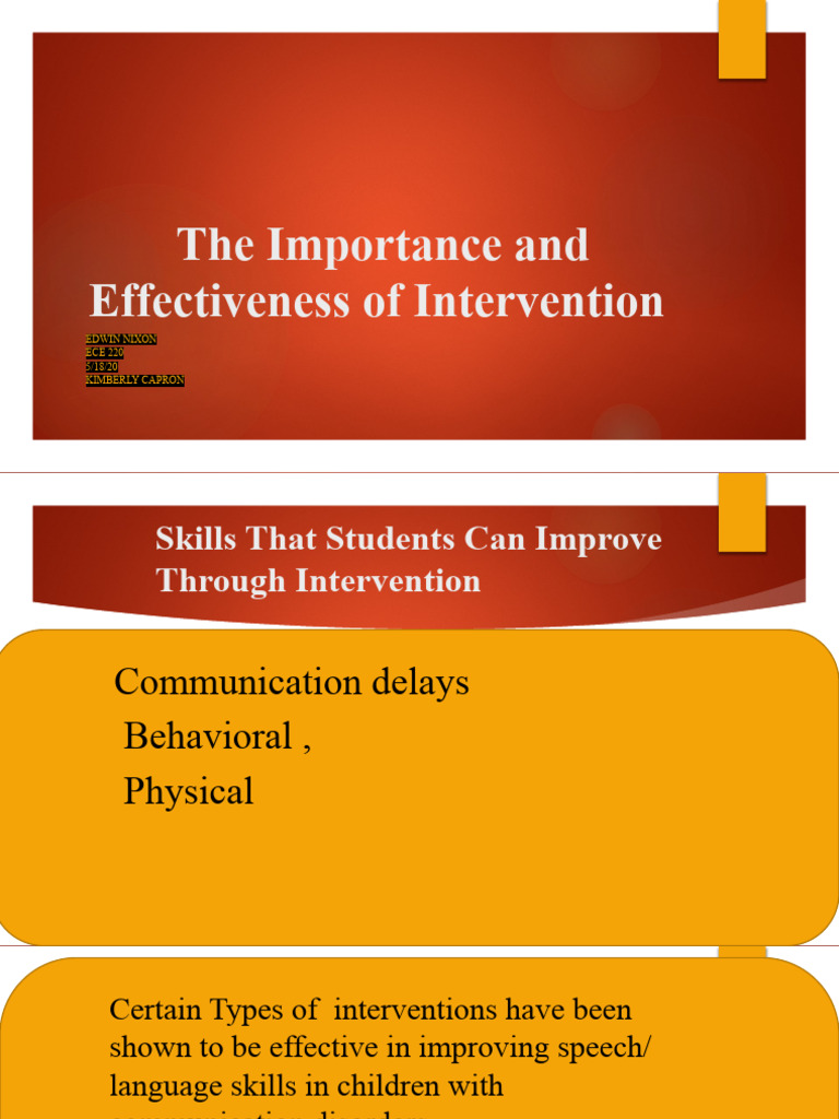 Digital Intervention Presentation Edwin Nixon | PDF