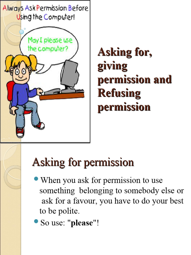 Polite Ways to Ask for Permission | PDF