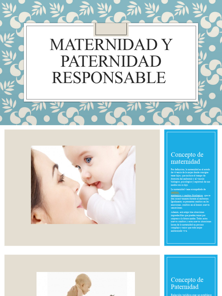 Maternidad y Paternidad Responsable | PDF