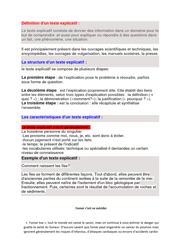 Chapitre 1 Le Texte Explicatif ST | PDF | Écologie | Eau