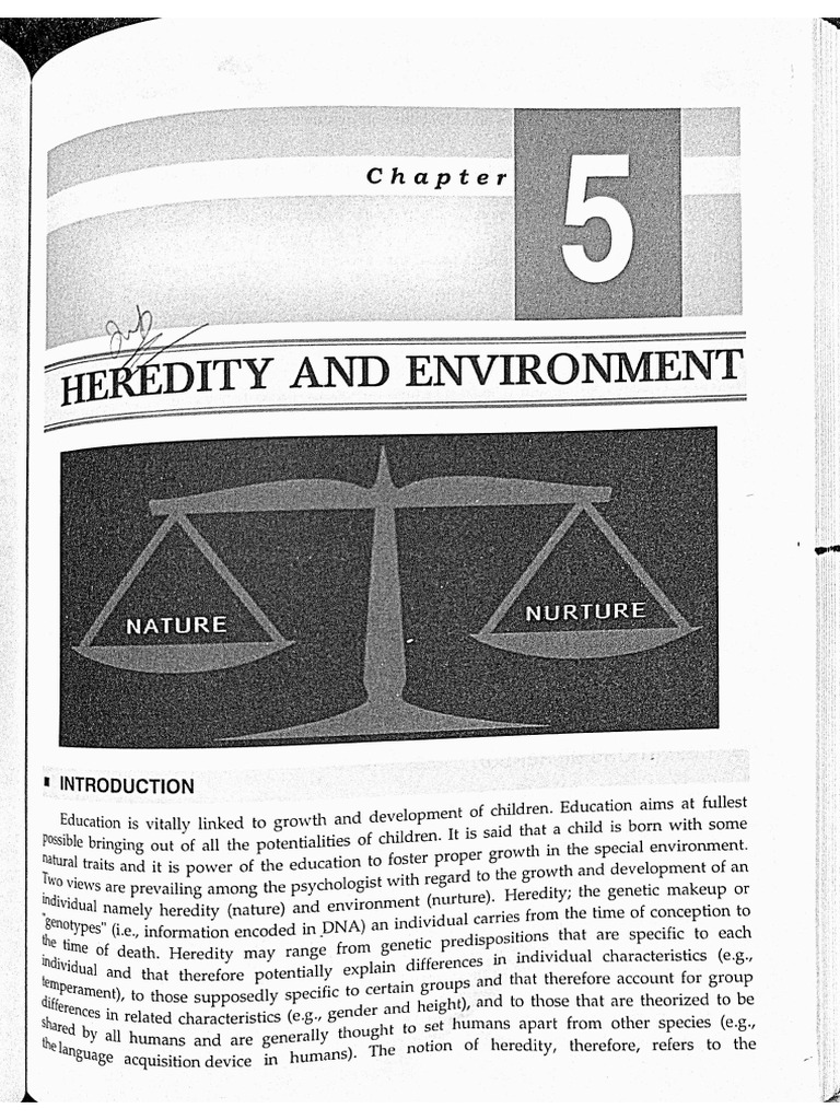 Heredity and Environment | PDF
