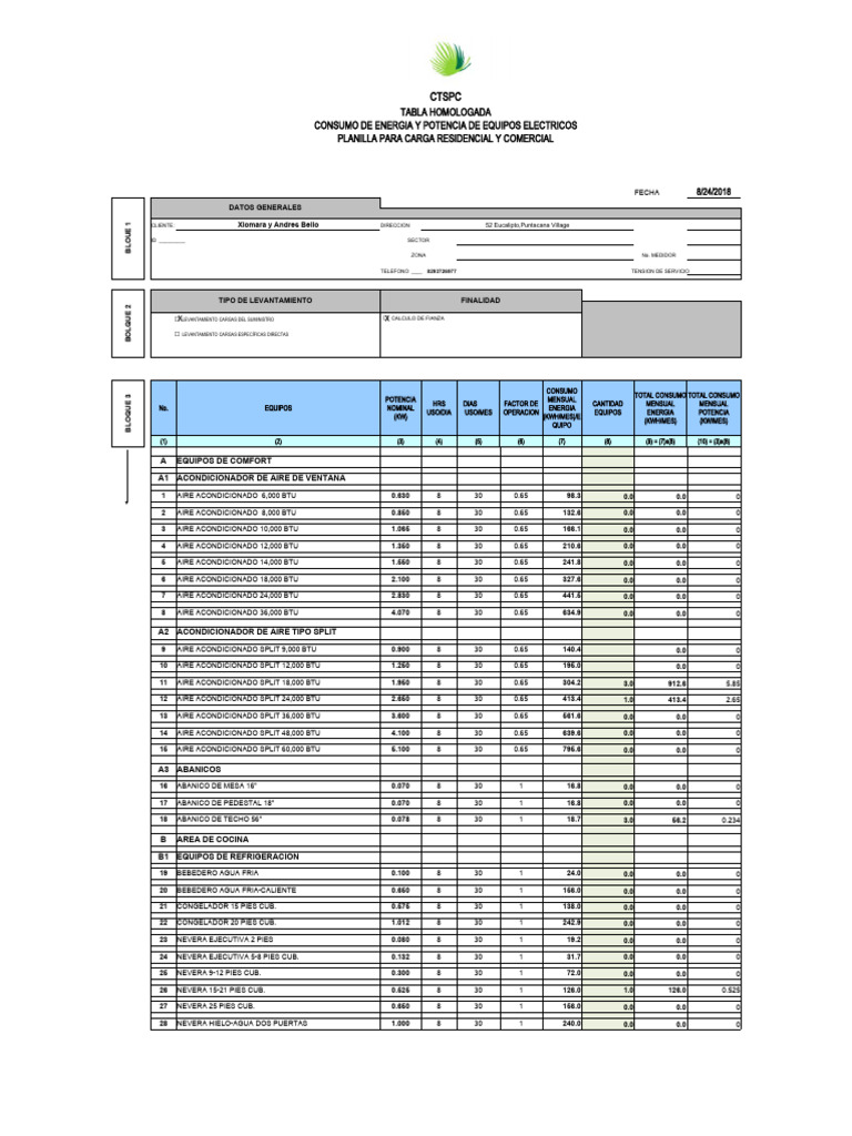 Tabla Calculo Fianzas CTSPC - 2 | PDF | Bienes manufacturados | Metrología