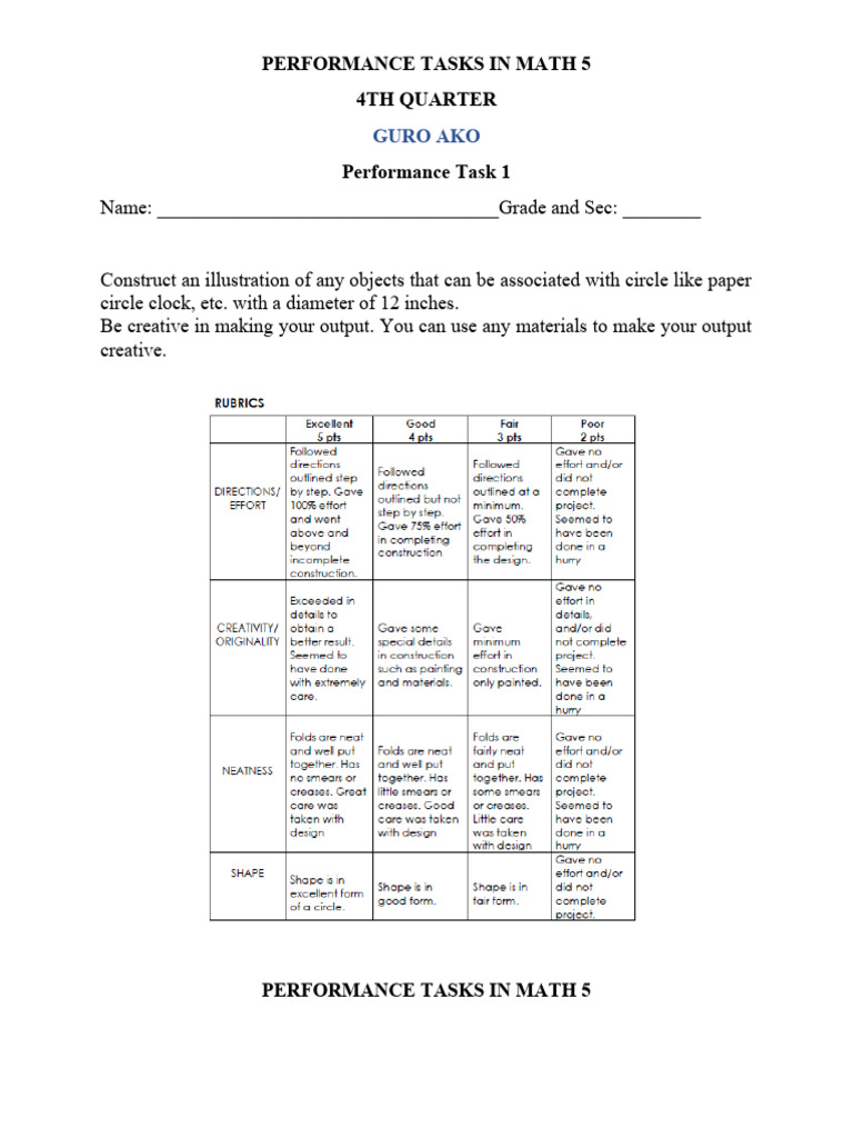 Math 5 Q4 | PDF | Science