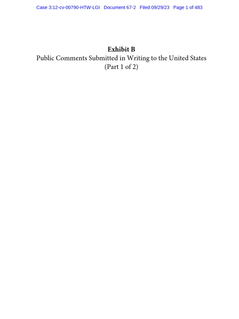 JXN Water Comments | PDF | Environmental Science | Water Pollution