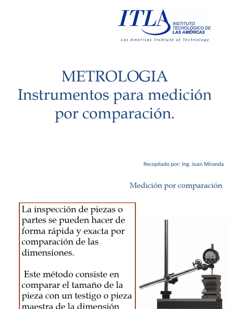 Comparadores | PDF | Medición | Engranaje