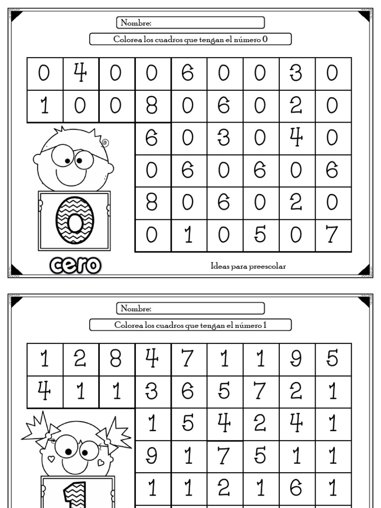 Colorea Los Números | PDF