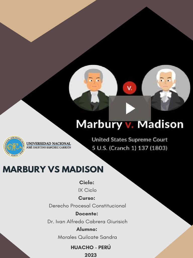 Marbury Vs Madison | PDF