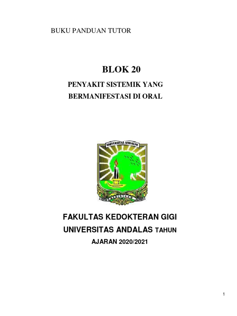 PANDUAN TUTORIAL Mahasiswa BLOK 20 2021 | PDF