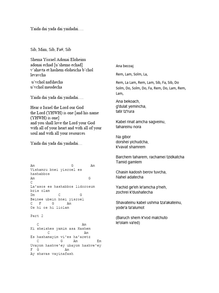 Yaida Dai Yada Dai Yaidadai | PDF