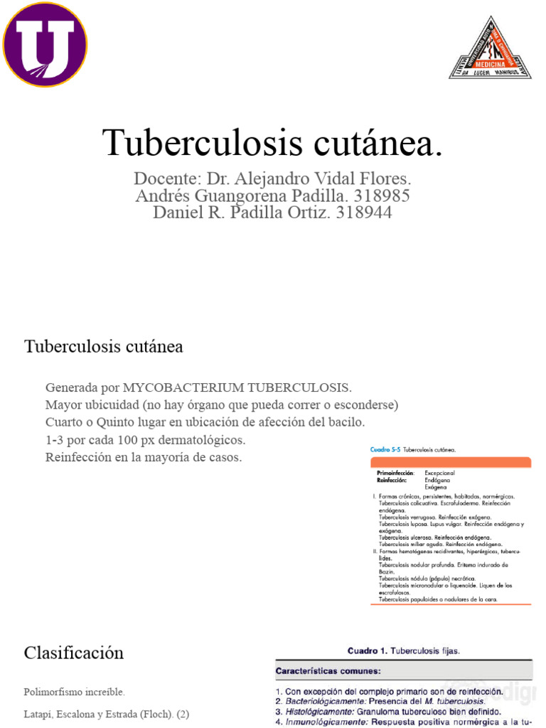 Tuberculosis Cutanea Pdf Tuberculosis Piel