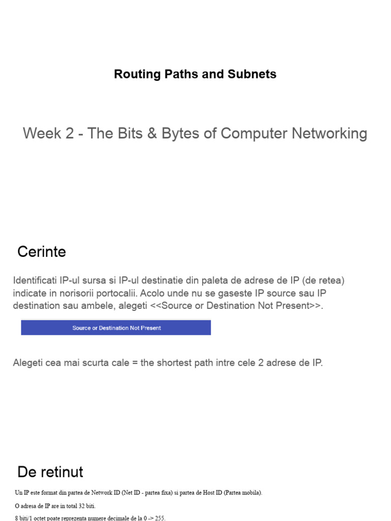 Routing Paths and Subnets | PDF