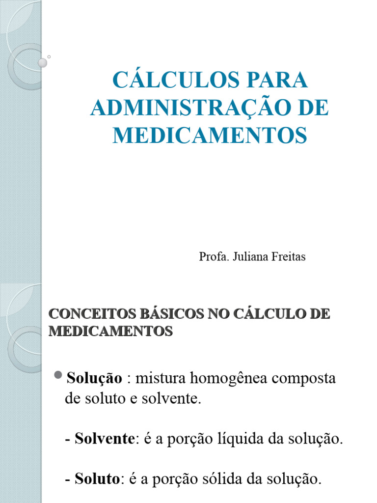 Calculo de Medicamentos | PDF