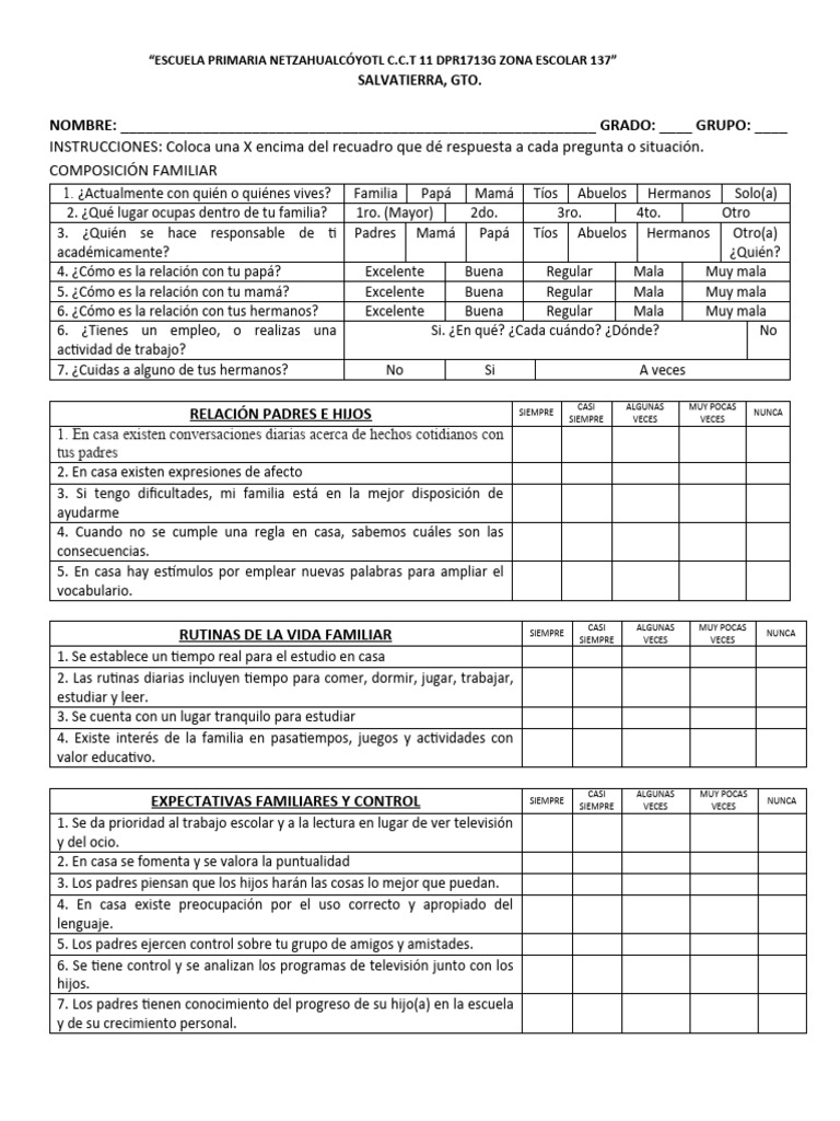Diagnostico Familiar | PDF