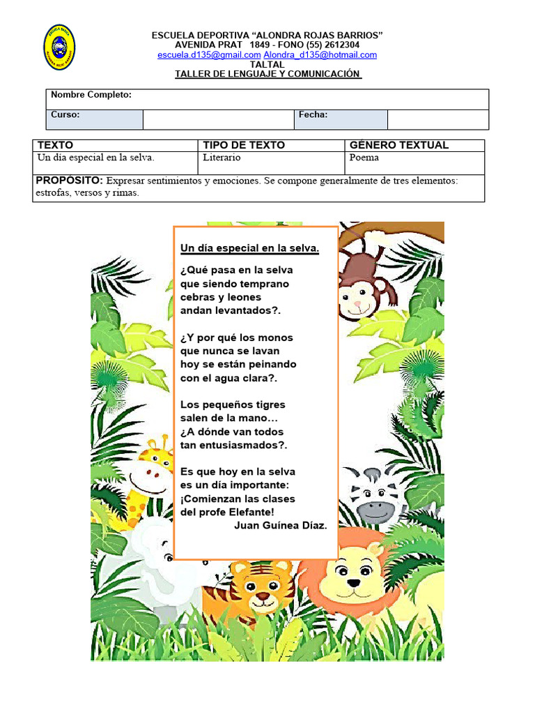 Comprension Lectora Tercero 2023 | PDF