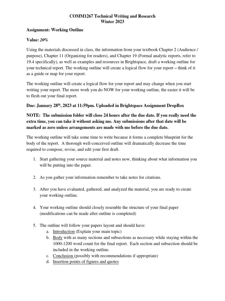 Working Outline | PDF