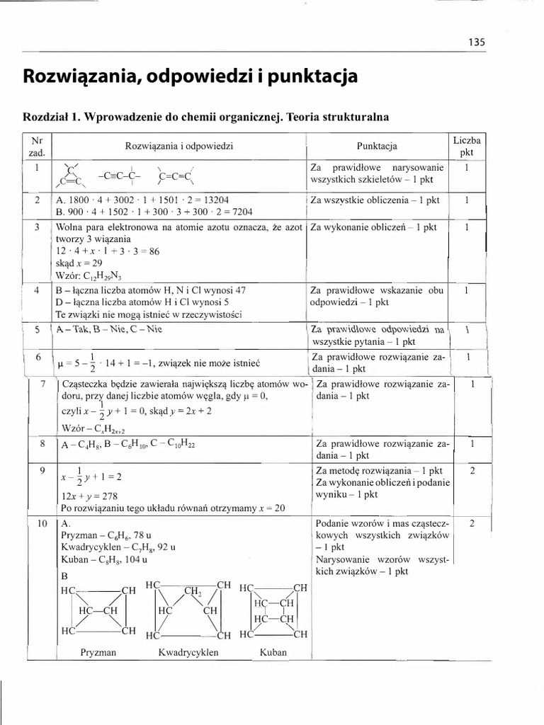Kosztołowicz Odp - Chemia Organiczna | PDF