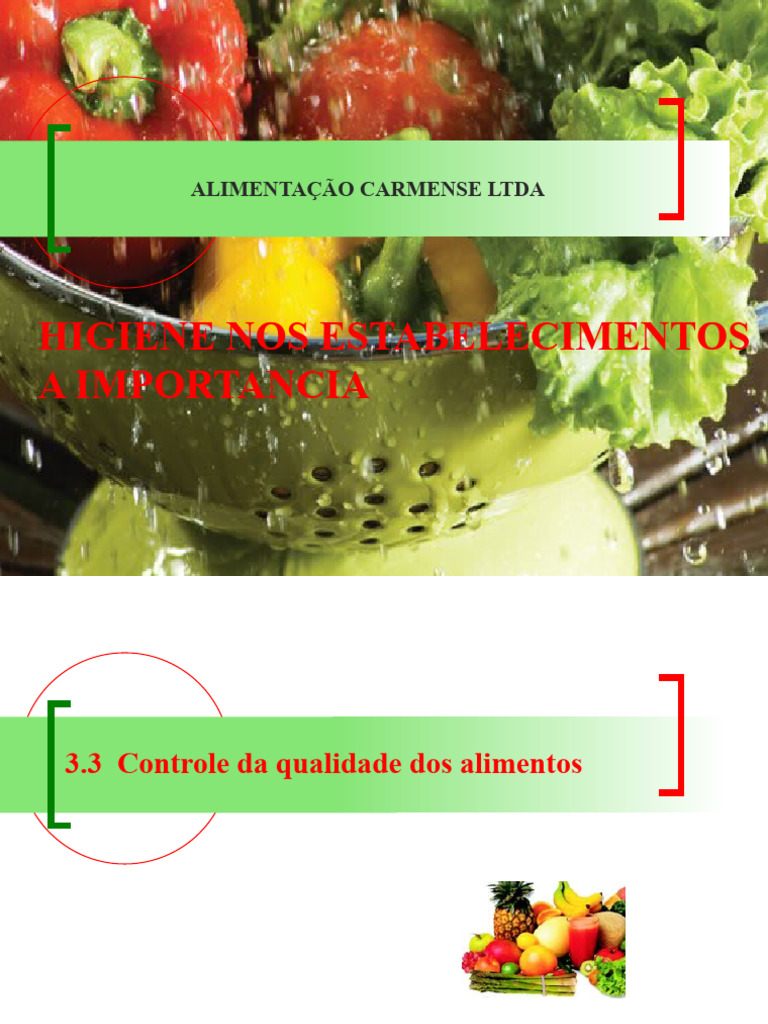 Controle Da Qualidade Dos Alimentos.ppt | PDF
