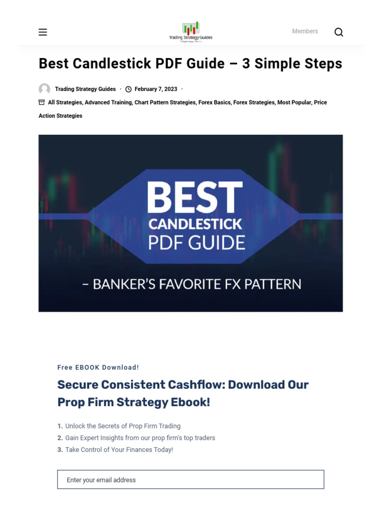 Best Candlestick PDF Guide - 3 Simple Steps | PDF