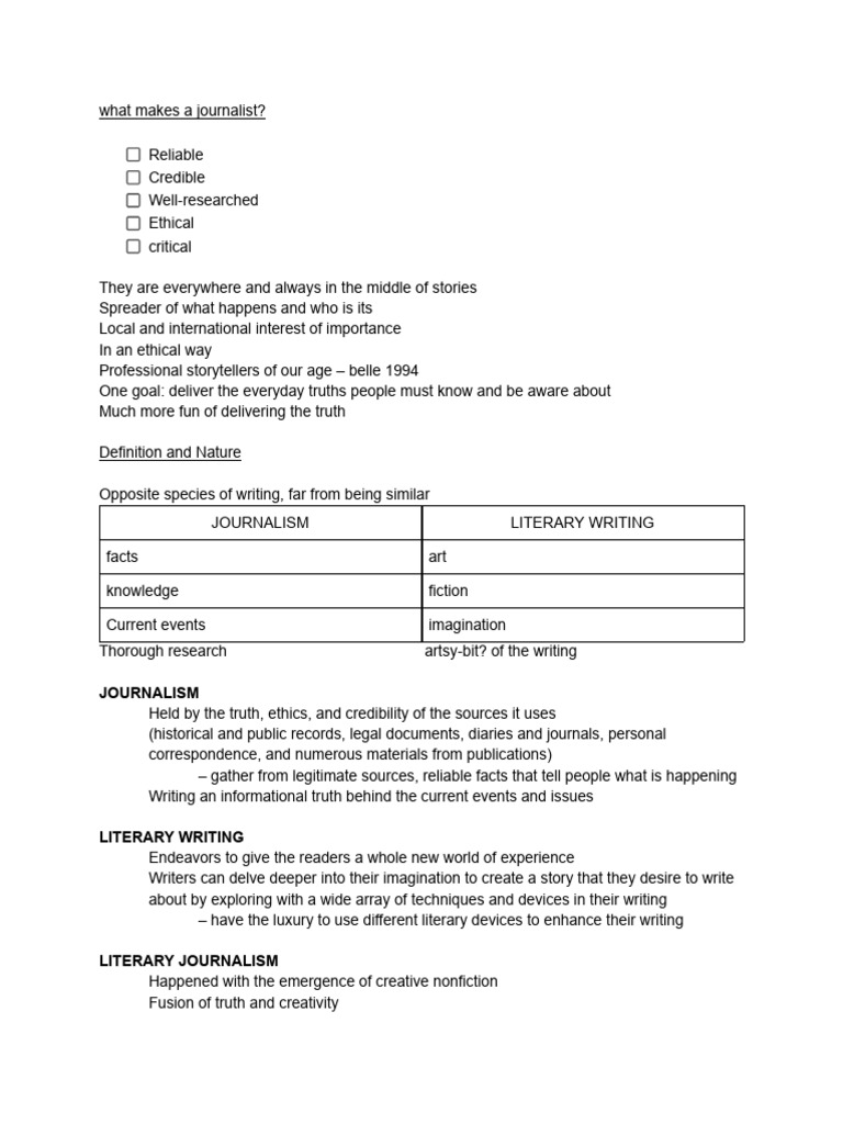 Literary Journalism | PDF