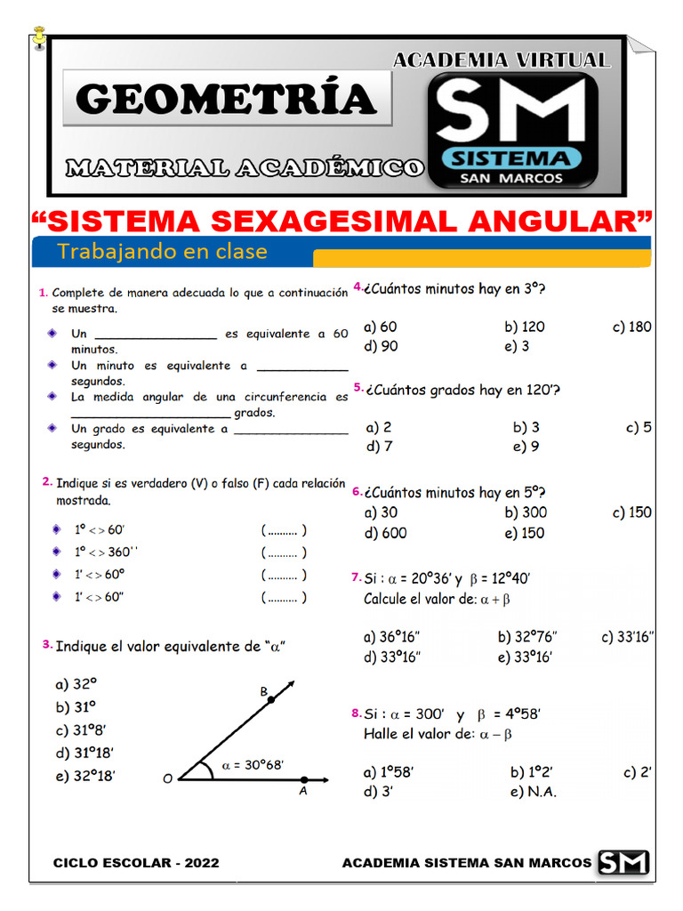 Sistema Sexagesimal | PDF