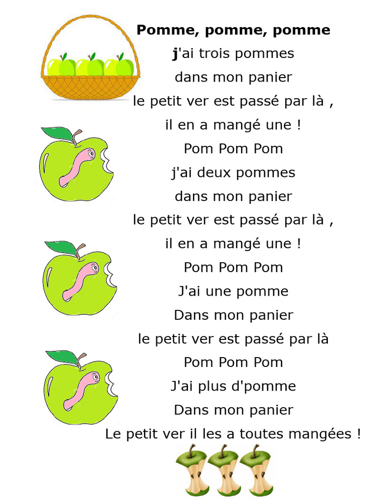 J'ai 3 Pommes | PDF