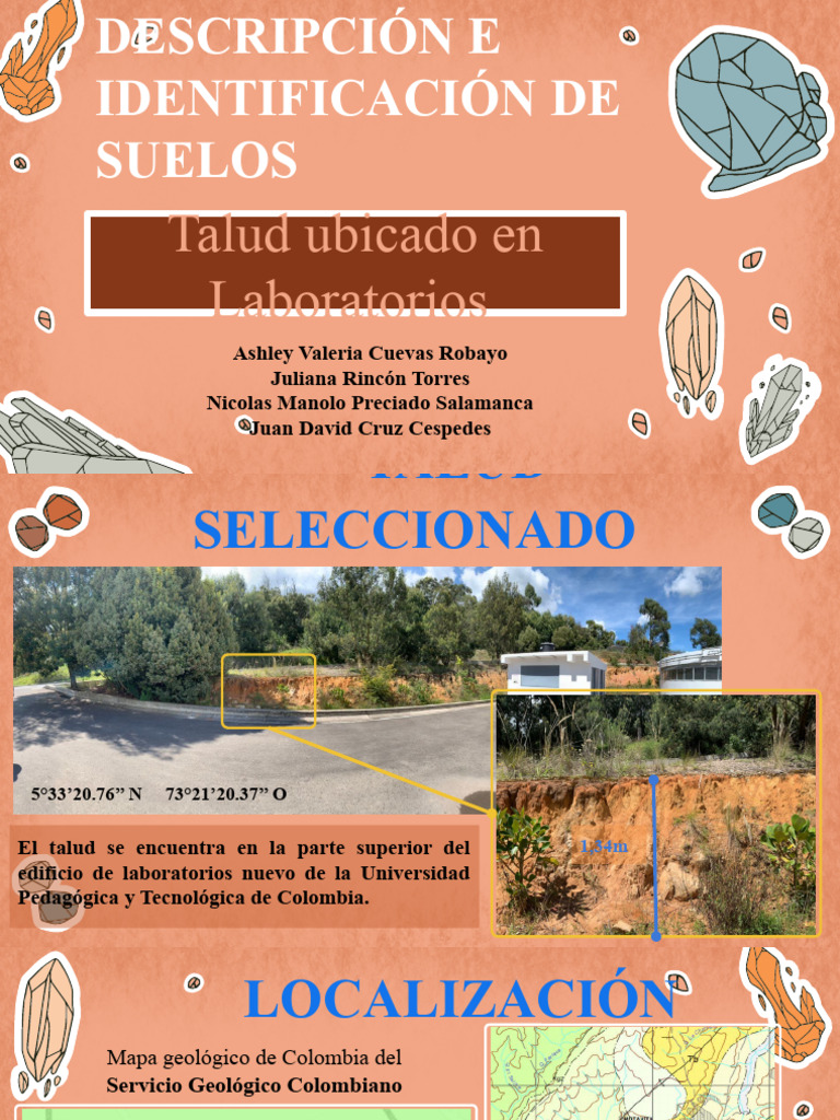 Identificación y Análisis de Suelos en Talud | PDF | Arena | Suelo